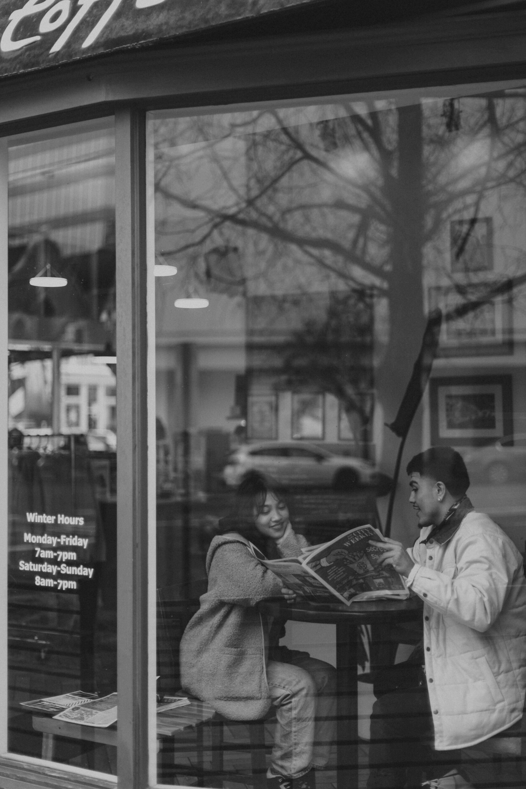 Coffee Shop Love Story | Unique Engagement Photos ...